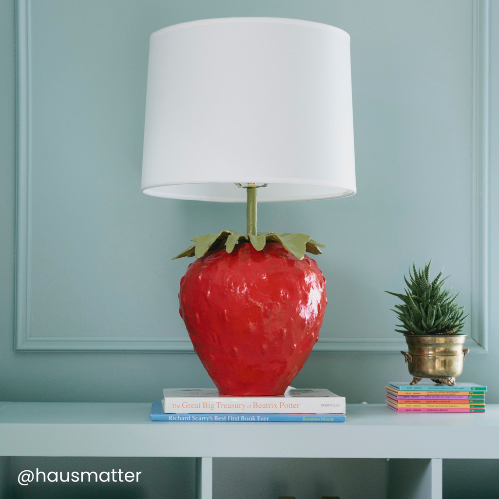 Strawberry Table Lamp – Stray Dog Designs