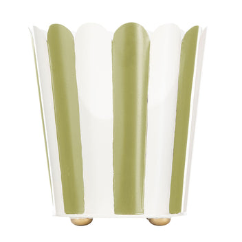 Scalloped Tole Cachepot – Stray Dog Designs