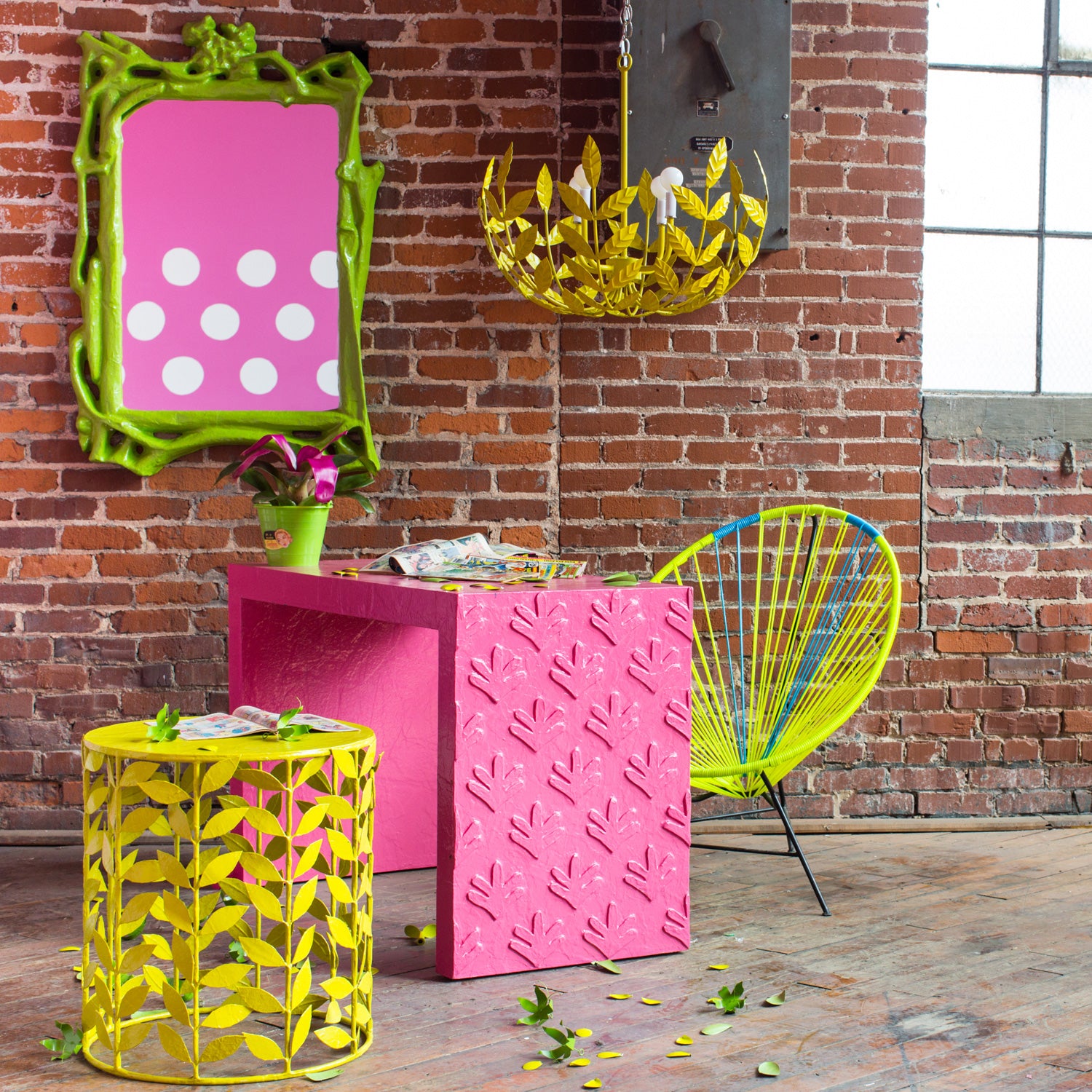 Hand Built Papier Mache and Wood Eleanor Console – Stray Dog Designs